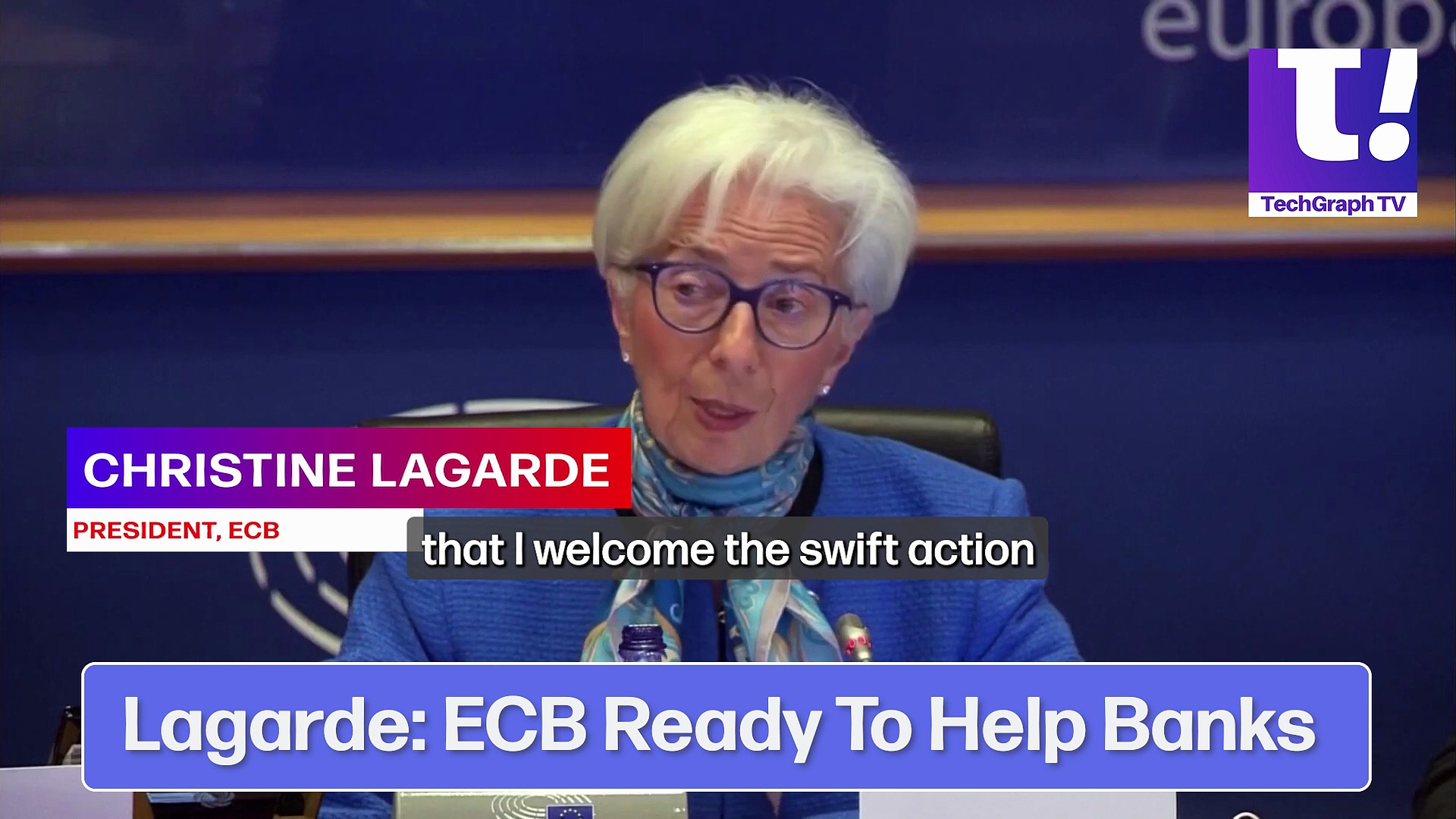 Christine Lagarde: ECB Ready to help euro-zone banks | TechGraph